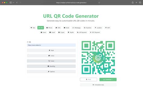 qr code generator 100 free radaar