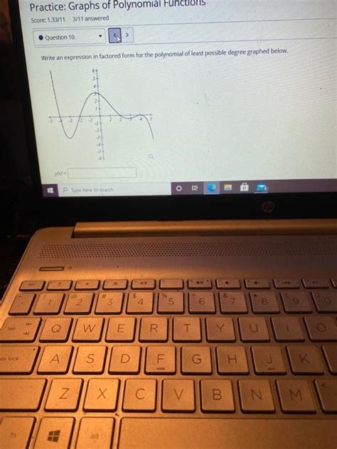 Solved Practice Graphs Of Polynomial Functions Score