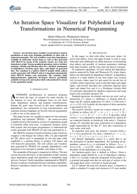 Pdf An Iteration Space Visualizer For Polyhedral Loop Transformations