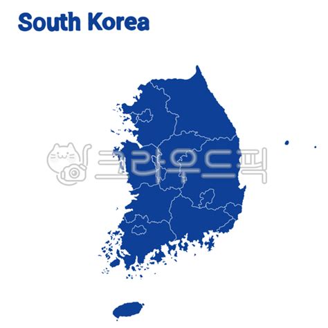 지도 남한지도 대한민국지도png 우리나라 Southkorea 사진 이미지 일러스트 캘리그라피 Flowerturtle작가