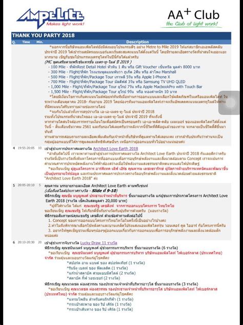 สคริปงานปาร์ตี้ เลี้ยงขอบคุณลูกค้า Th Facebook