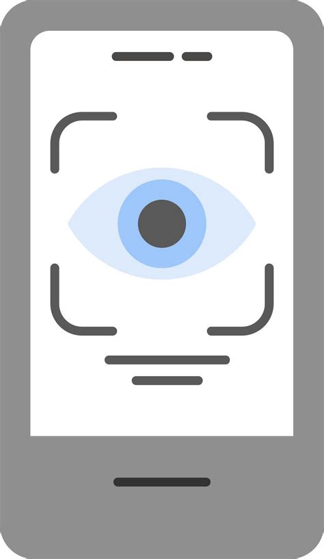 Retina Scanner Flat Icon Vector Art At Vecteezy