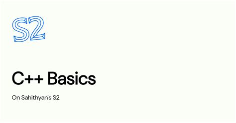 c basics sahithyan s s2