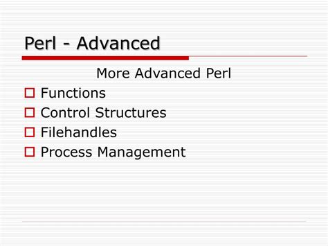 Ppt Perl Advanced Powerpoint Presentation Free Download Id4580131
