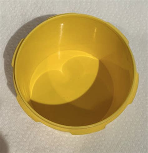 Tupperware Canister Yellowsunburst 1298 16 Etsy