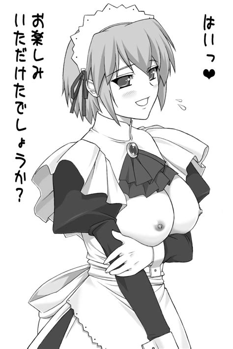 Rule 34 Kotonomiya Yuki Maid Monochrome Shichimenchou Short Hair