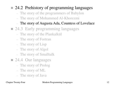 ppt the history of programming languages powerpoint presentation