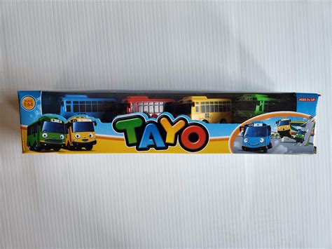 Tayo The Little Bus 7cm Friends Pull Back Toys 4pcs The Little Blue