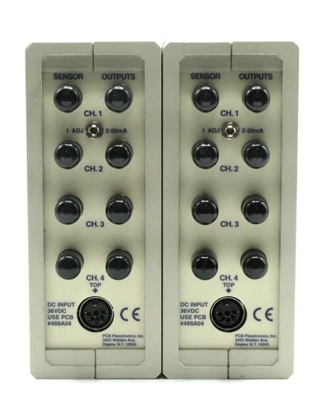 Pcb Piezotronics 482a22 Icp Signal Conditioner Lot 2pcs