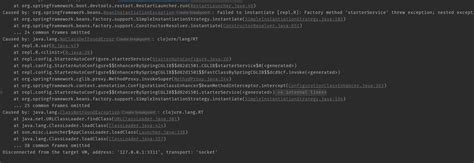 Nested Exception Is Javalangnoclassdeffounderror Clojurelangrt