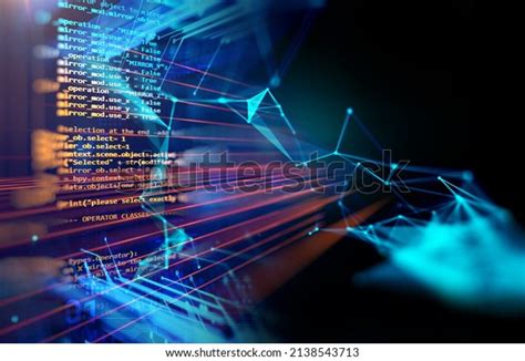 Code De Programmation Abstrait Technologie Arrière Plan Illustration De Stock 2138543713