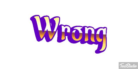 Wrong Word Animated Logo Designs
