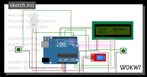 Thermostat Simple Wokwi Esp32 Stm32 Arduino Simulator