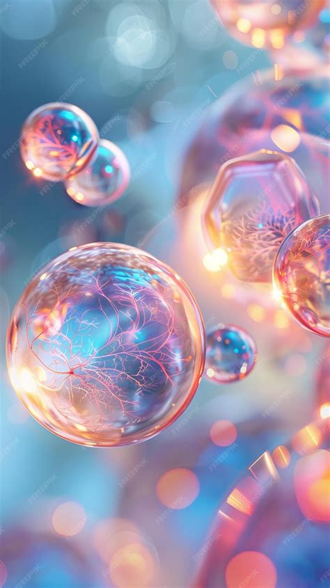 Artistic Rendering Of Neurons Inside A Soap Bubble Premium Ai Generated Image