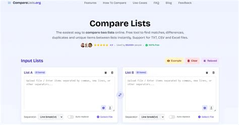 Compare Lists Pro Free Tool To Compare Two Lists Instantly