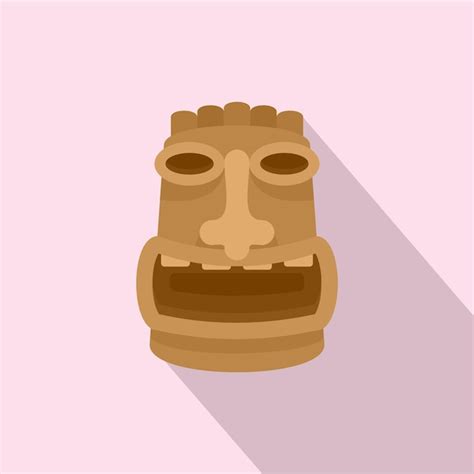 Premium Vector Tiki Wood Idol Icon Flat Illustration Of Tiki Wood Idol Vector Icon For Web Design