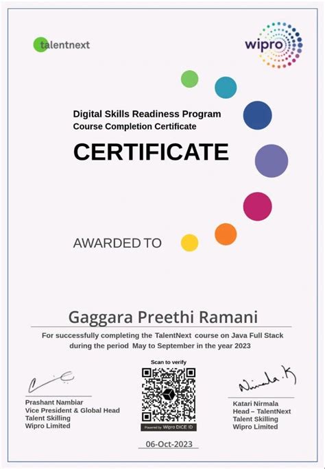 Wipro Wipro Preethi Ramani Gaggara