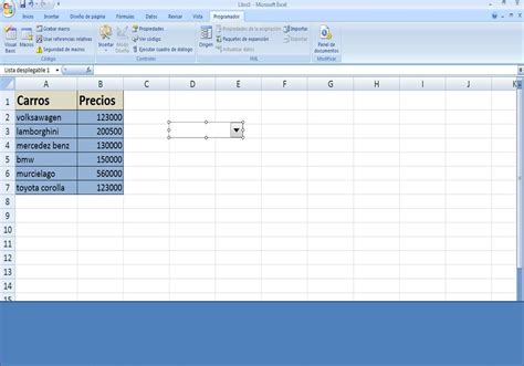 Aprendiendo Un Poco De Excel Uso De La Fórmula Indice Con Un Cuadro Combinado