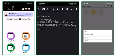 Micro REPL Open Source MicroPython IDE For Android Raspberry Pi Forums