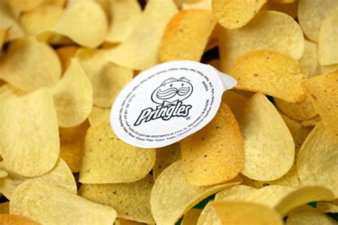 Kharkiv Ukraine May Pringles Logo On Paper Membrane On Many