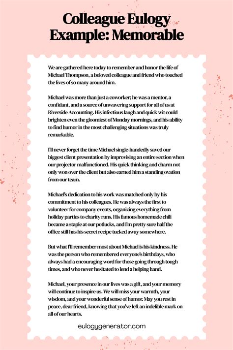 Best 13 Honoring A Coworker Crafting The Perfect Colleague Eulogy Artofit