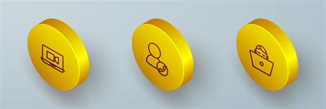 아이소메트릭 라인 화상 채팅 회의 및 프리랜서 아이콘을 설정합니다 벡터 3차원 형태에 대한 스톡 벡터 아트 및 기타 이미지 3차원 형태 Brand Name Online