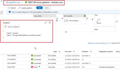 Accessing Rest Api Status Codes Using Azure Data Factory Copy Activity