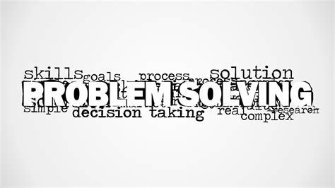 Problem Solving Word Cloud Picture For PowerPoint SlideModel