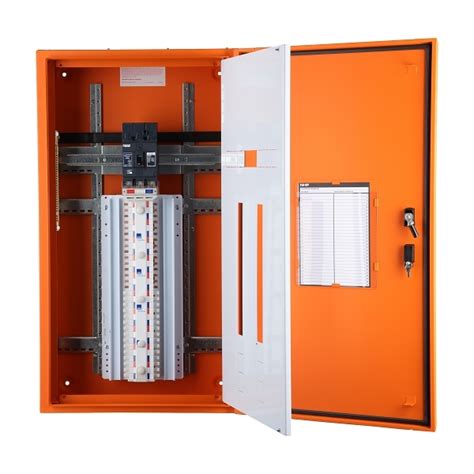 Nhp Concept Plus Panelboard 864mm Ip42 Dint 48 Way 250a Nc Chassis 160a Main Switch Orange