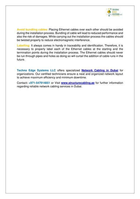 Ppt What Are The Steps To Follow For Effective Network Cabling Installation Powerpoint