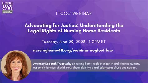 Webinar Advocating For Justice Understanding The Legal Rights Of Nursing Home Residents