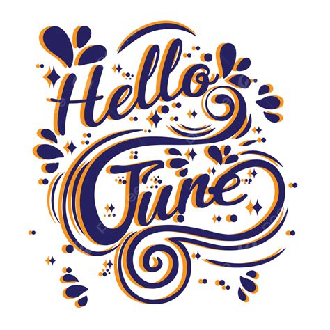 Text Effect Typography Vector Hd Png Images Text Effect Vector Typography Hello June