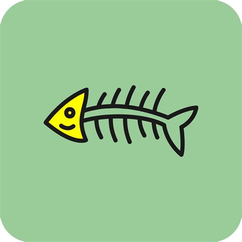 Fishbone Vector Icon Design 25606105 Vector Art At Vecteezy
