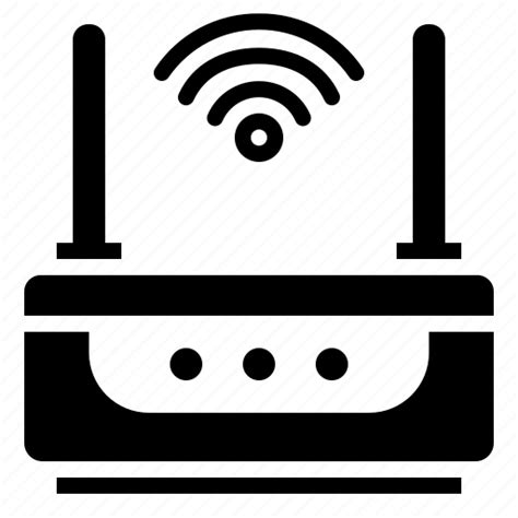 Router Wifi Modem Wireless Signal Icon Download On Iconfinder