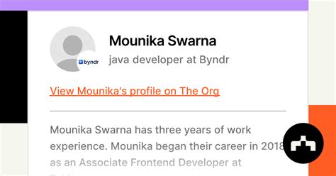 Mounika Swarna Java Developer At Byndr The Org