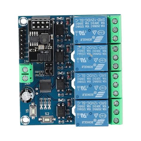 módulo de relé wifi módulo wifi de relé 5v 12v esp8266 placa de control