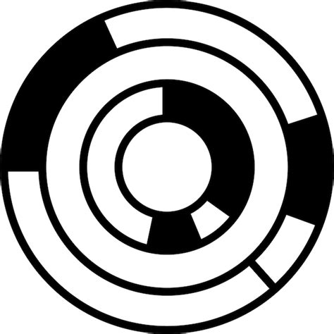 Premium Vector Donut Chart Glyph And Line Vector Illustration