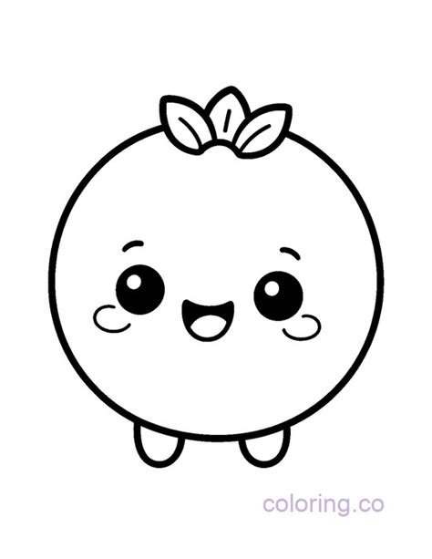 Cute Blueberry Coloring Pages [2025]
