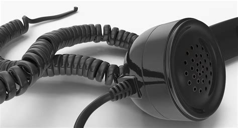 코드와 레트로 전화 수신기 2 3d 모델 29 3ds Blend C4d Fbx Ma Obj Max Usdz Unitypackage Upk Gltf