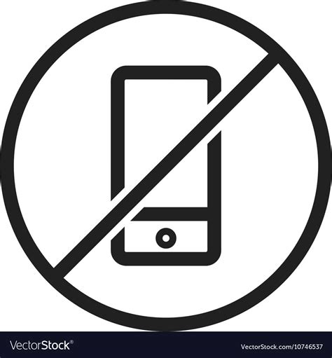 No Cell Phone Vector