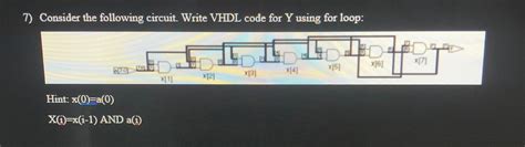 Solved 7 Consider The Following Circuit Write Vhdl Code