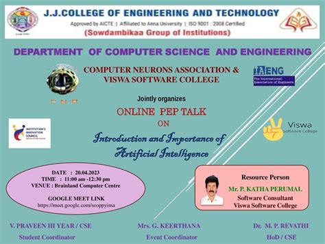 Computer Neurons Association Of Cse Department And Viswa Software