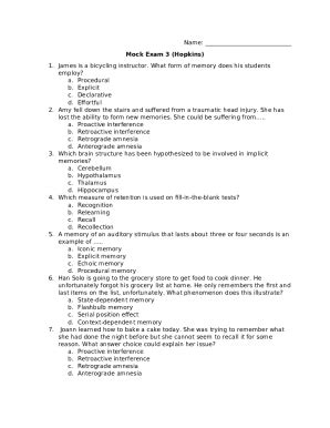 Procedural Memory Definition Examples And How It Works Doc Template