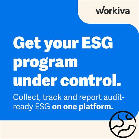 Esg Program Your Digital Hub To Operationalize Esg Reporting Workiva