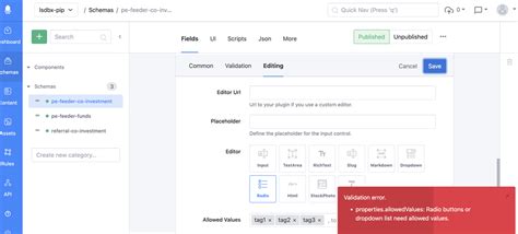 Unable To Create List Drop Down Or Radio Allowed Values Based Field In