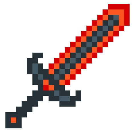 Fire Sword Minecraft Weapon Free Transparent PNG Download PNGkey
