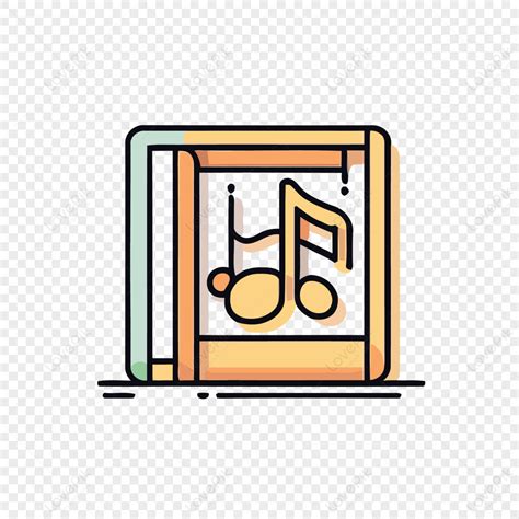 음악 노트와 책이 있는 아이콘 벡터 ui 우수이 png 일러스트 무료 다운로드 lovepik