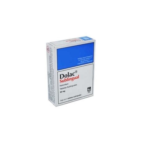 Dolac 2 Tabletas Sublinguales 30mg