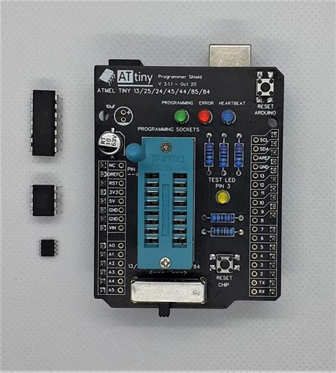 Diy Arduino Shield Attiny Programming Avr Programmer With Etsy