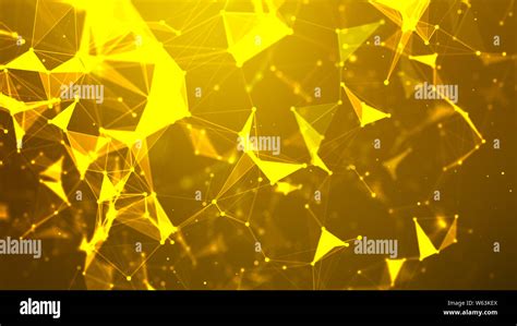 Abstract Background Dot And Connect Line For Cyber Technology Futuristic And Network Connection